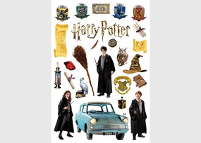 Dětská samolepka na zeď Harry Potter Trio Kouzelníků | 42.5 x 65 cm | DDKM1653