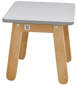 Šedá dětská stolička WOODY GREY