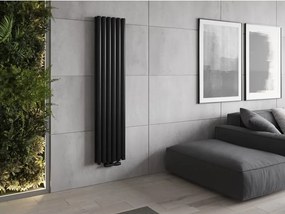 Mexen Dallas dekorativní radiátor 1600 x 360 mm, 1039 W, černý - W214-1600-360-00-70