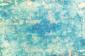 DIMEX | Samolepicí vliesová fototapeta na zeď Modrá betonová zeď MA-5-2443 | 375 x 250 cm | modrá, bílá