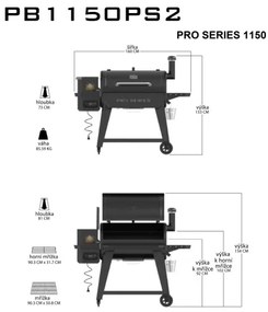 Peletový gril PIT BOSS Pro Series 1150 Wifi