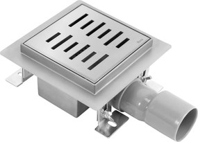 Rea Line, nerezový odtokový žlab 120x120 mm, ocelová, REA-G6204