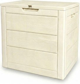 Plastový zahradní úložný box PAPER - béžový