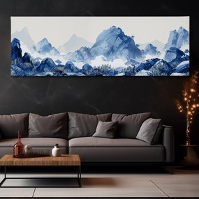 Obraz na plátně - Pod tou skálou co se tyčí FeelHappy.cz Velikost obrazu: 240 x 80 cm