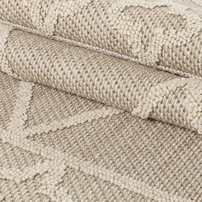 Ayyildiz, Kusový koberec Patara 4955 Beige – na ven i na doma, 200x290, béžová, chodba / předsíň