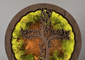 Li-Go "Kříž v mechu" lampa 20x22 cm provedení povrchu: černá s patinou