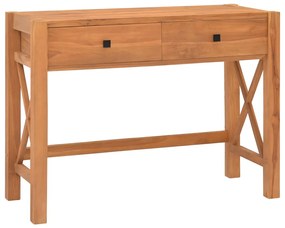 Psací stůl se 2 zásuvkami 100 x 40 x 75 cm teakové dřevo - Default Title
