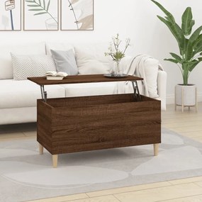 Konferenční stolek hnědý dub 90 x 44,5 x 45 cm kompozitní dřevo