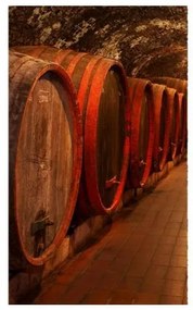 DIMEX | Vliesová fototapeta na zeď Sudy s vínem MS-2-0247  | 150 x 250 cm | hnědá, červená