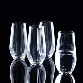Sada 4 ks vysokých křišťálových sklenic s jemnou vlnkou 580 ml