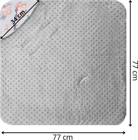 Zavinovačka do autosedačky oboustranná 77x77 cm SPRINGOS ZOO šedá