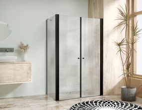 BETA COMBI Black 90x80 Grape Obdélníkový sprchový kout bez vaničky