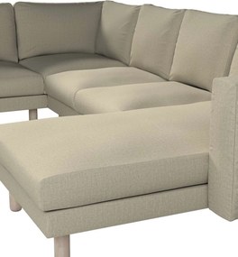 Potah na pohovku IKEA Norsborg rohová, 5-místná se šezlongem barva béžová látka pletený vzor