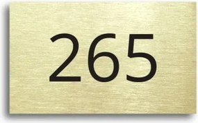 ACCEPT Číslo na dveře - typ 09 (50x30mm) - bílá tabulka - barevný tisk