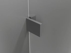 Mexen Lunar-B sprchové dveře otevíratelné levé 140 cm, transparentní, gun metal - 832S-140-050-95-00-L