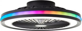 Brilliant G99280/06 Stmívatelné LED svítidlo PALMERO & reverzní VENTILÁTOR + funkce LED
