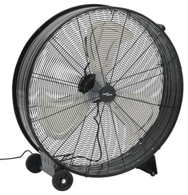 vidaXL Marketos Průmyslový bubnový ventilátor 77 cm 187,7 W černý