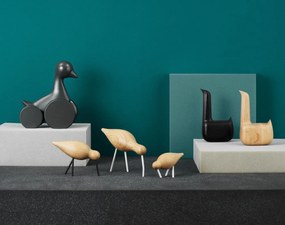 Normann Copenhagen Dřevěný ptáček Shorebird, malý, přírodní