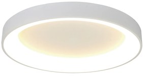 Mantra Niseko II, stropní kruhové svítidlo LED 40W, 2700-5000K, dálk. ovládání, bílá, průměr 50cm