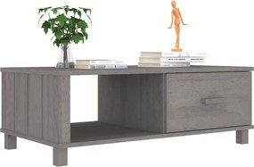 Konferenční stolek HAMAR světle šedý 100 x 55 x 35 cm borovice 340455