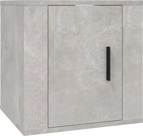 2dílný set TV skříněk betonově šedý kompozitní dřevo 3188410