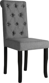 vidaXL Jídelní židle 6 ks textil [275151] Barva: Tmavě šedá