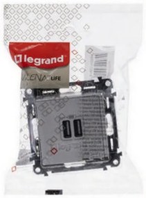 Legrand Valena LIFE nabíječka USB A+A 2,4A bílá 753112