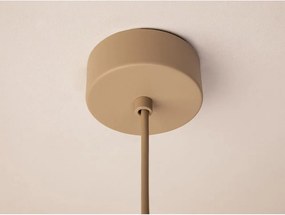 Světle hnědé kovové závěsné svítidlo ø 30 cm Ori – Micadoni