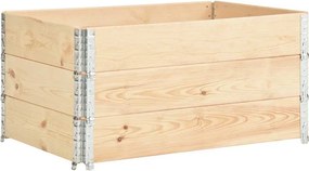 Vyvýšené záhony 3 ks 80 x 120 cm masivní borové dřevo 3055163