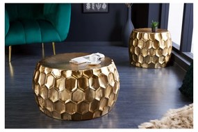 Massive home | Konferenční stolek ORGANIC ORIENT 70 CM zlatý