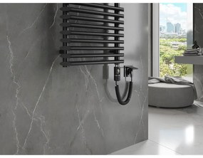 Mexen Akan, elektrické topné těleso 1080x500 mm + topná tyč 900 W, černá, W121-1080-500-2900-70