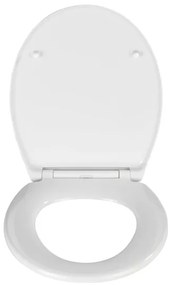 WENKO 21903100-WC sedátko SAMOS 44,5x37,5 cm bílá/stříbrná