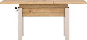 Rozkládací polohovací konferenční stolek HOGO 3v1 | 120-157x62,5-74,5x67 cm | síla horní desky 32 mm | artisan/nohy kašmír