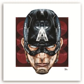 Gario Obraz na plátně Kapitán Amerika - Rubiant Rozměry: 30 x 30 cm