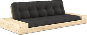 Karup Design  Rozkládací pohovka BASE - 734 Dark Grey / Se dvěma bočními boxy