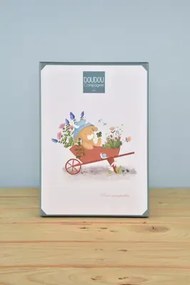 Doudou Dárková sada Plyšová kravička Aneth s dečkou zelená 28 cm / od