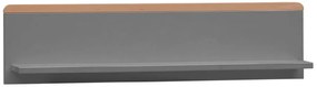 Pinio Postýlka Snap 60 x 120 cm - tmavě šedá/buk