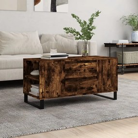 vidaXL Konferenční stolek 102x44,5x50 cm kompozitní dřevo [831006] Barva: hnědý dub