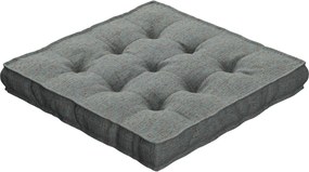 Sedák Kuba s úchytem barva modrá látka pletený vzor