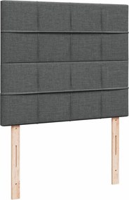 Box spring postel s matrací tmavě šedá 120x190 cm textil 3292728