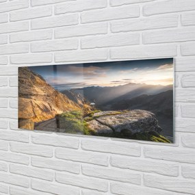 akrylový obraz Mountain Sunrise 120x60 cm