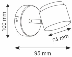 LED Nástěnné bodové svítidlo KUBIK LED/4,2W/230V bílá