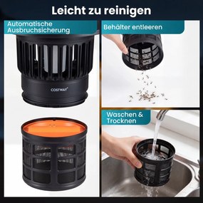 Costway Elektrický hubič hmyzu 2 v 1 Lampa proti komárům s LED světlem USB