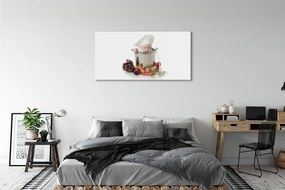 akrylový obraz Dítě lžičkou hrnec 125x50 cm