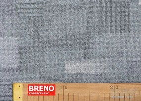 Breno Metrážový koberec EDITOR 95, šíře 400 cm, Šedá