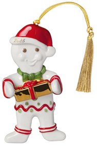 Villeroy & Boch Závěsná porcelánová ozdoba Christmas Classics 2025, Perníček, 11 cm 14-8675-4357