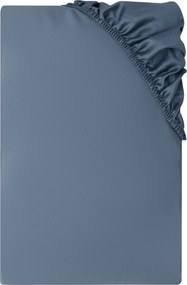 Livarno® Saténové napínací prostěradlo, 180-200 x 200 cm (modrá)