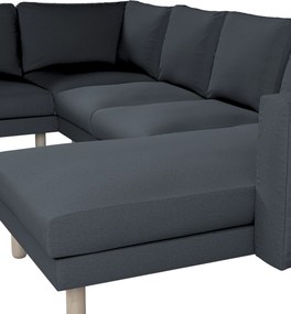 Potah na pohovku IKEA Norsborg rohová, 5-místná se šezlongem barva modrá látka pletený vzor