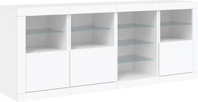 Příborník s LED osvětlením bílý 164 x 37 x 67 cm 3209051