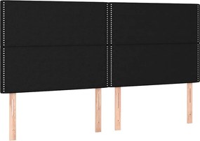 Box spring postel s matrací černá 180x200 cm textil 3136535